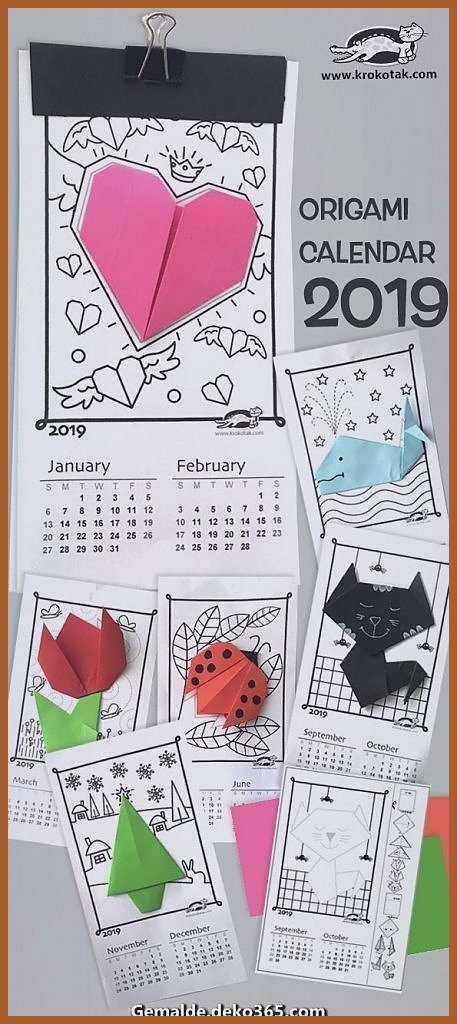 Großer Origami-Vogel (Krokotak) - Kunst